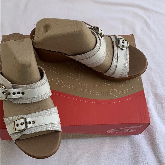 Dansko | Shoes | Dansko White Slide Comfortable Sandals | Poshmark